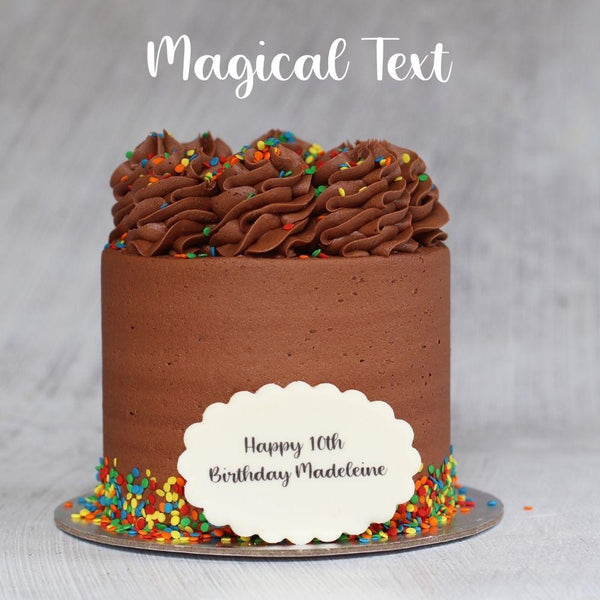 Personalised Custom Cake Plaque - The Cupcake Queens